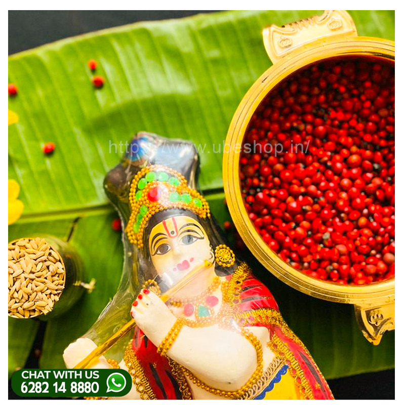 vishu-set 7 inch krishna uruli manjadi para