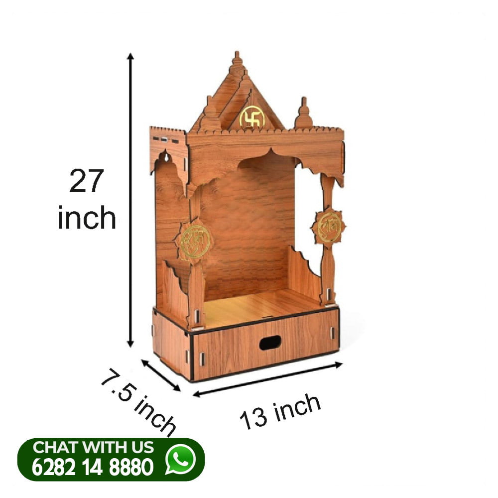 Pooja-Room- Generic Material laminated mdf Cabinet